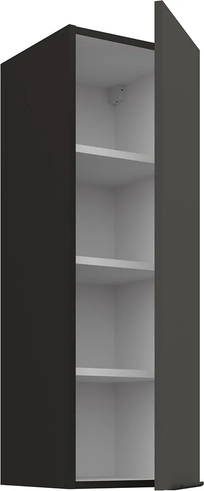 Kuchyňská linka ARIA pe | 390 cm | VYSOKÁ | UNI dvířka | černá/šedá grafit