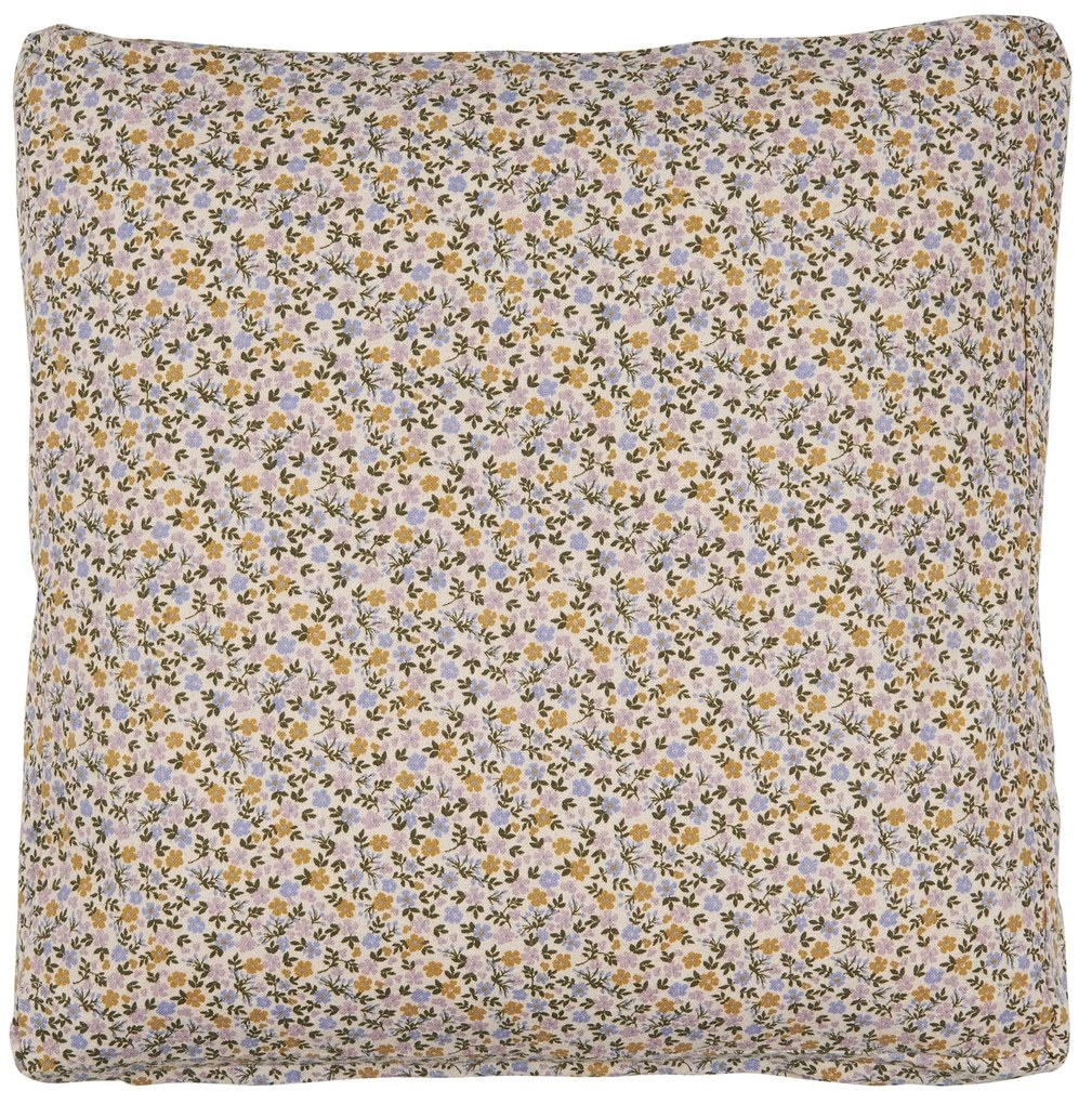 Ib Laursen Povlak na sedák Line Small Flowers 45 × 45 cm, multi barva, textil