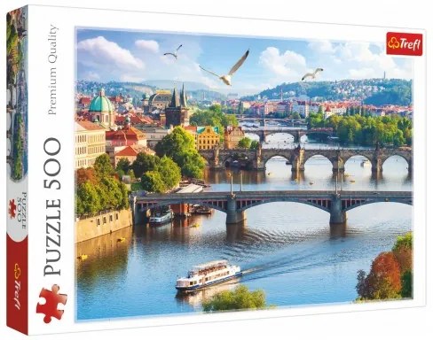 Puzzle Praha, Česká Republika 500 dílků 48x34cm v krabici 40x27x4,5cm