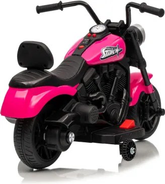 Elektrická motorka STAR růžová