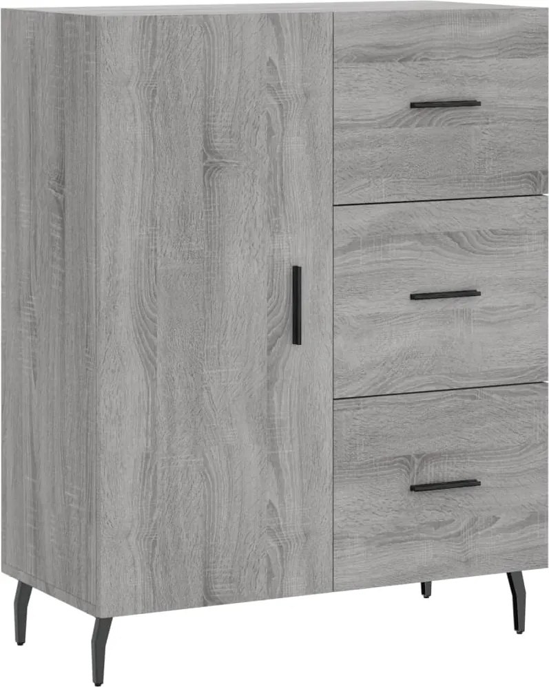Skříň highboard šedá sonoma 69,5 x 34 x 180 cm kompozitní dřevo 3198487
