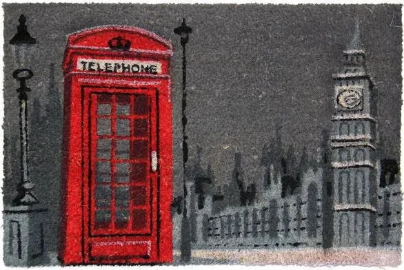 Rohožka - Londýn a telefonní budka