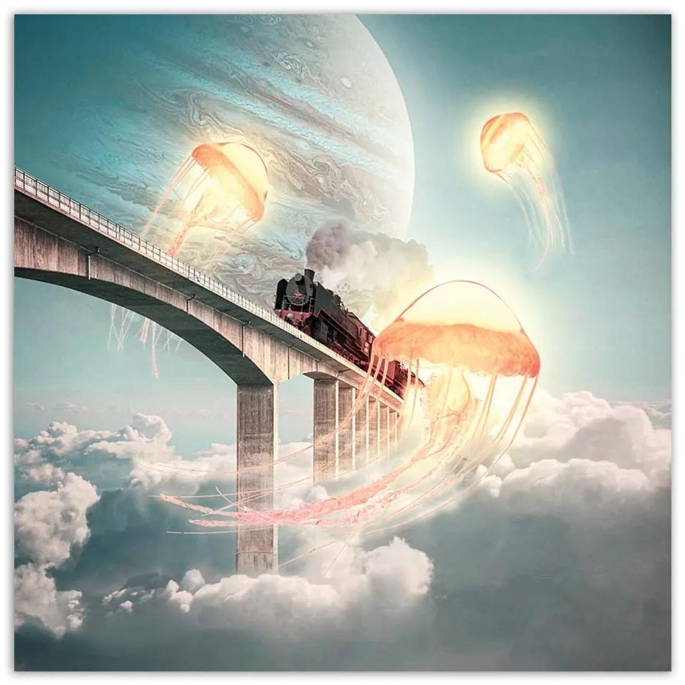 Gario Obraz na plátně Medúzy na obloze - Zehem Chong Rozměry: 30 x 30 cm