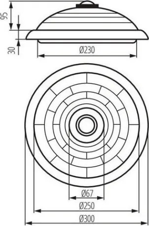 Svítidlo Kanlux FOGLER DL-240O E27 18120