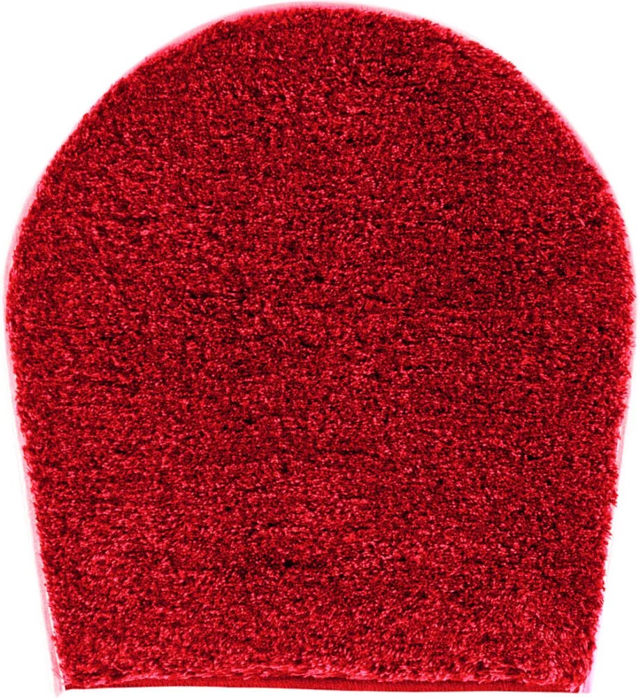 GRUND Koupelnová předložka MELANGE rubínová Rozměr: 47x50 cm - na víko od WC nebo jako podsedák na židli