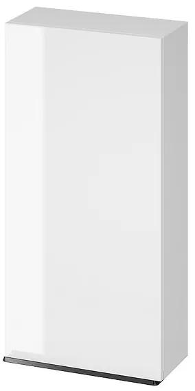 CERSANIT - Závěsná skříňka VIRGO 40 bílá s černými úchyty S522-036
