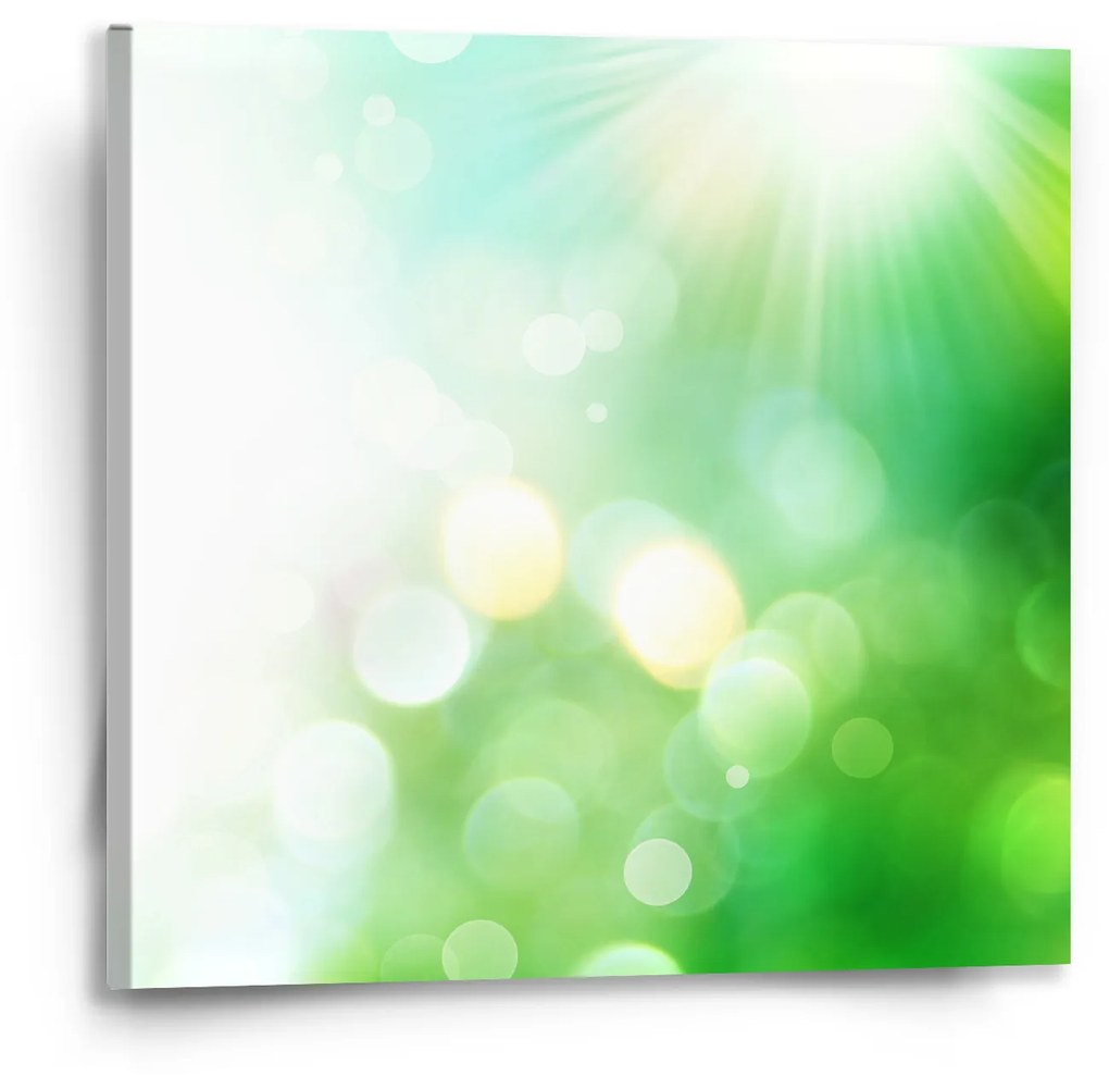 Obraz SABLIO - Zelená abstrakce 50x50 cm