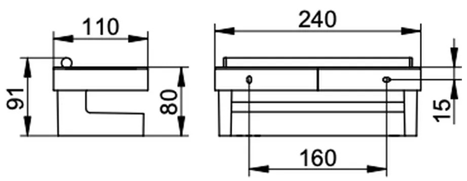 Keuco Collection Moll - Košík do sprchy s integrovanou stěrkou na sklo, chrom 12759010000