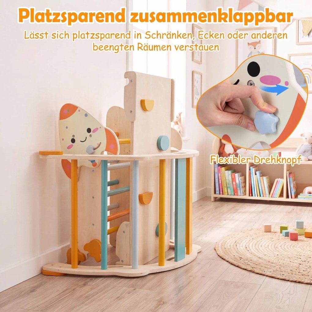 Costway Skládací Montessori prolézačka 8 v 1, vícebarevná
