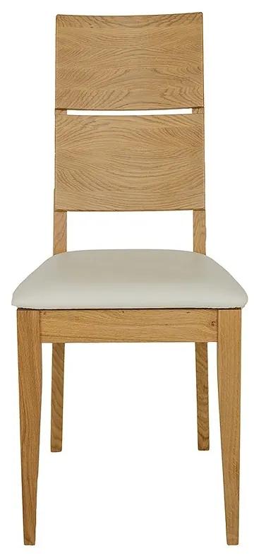 Drewmax Jídelní židle KT373 masiv dub buk přírodní   Atos 125