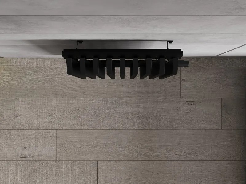 Mexen Aurora, topné těleso 1200x450 mm, 917 W, černá, W212-1200-450-00-70