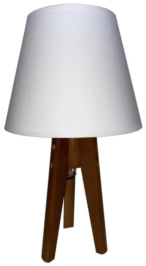 Stolní lampa CONE 1xE27/60W/230V dub bílá