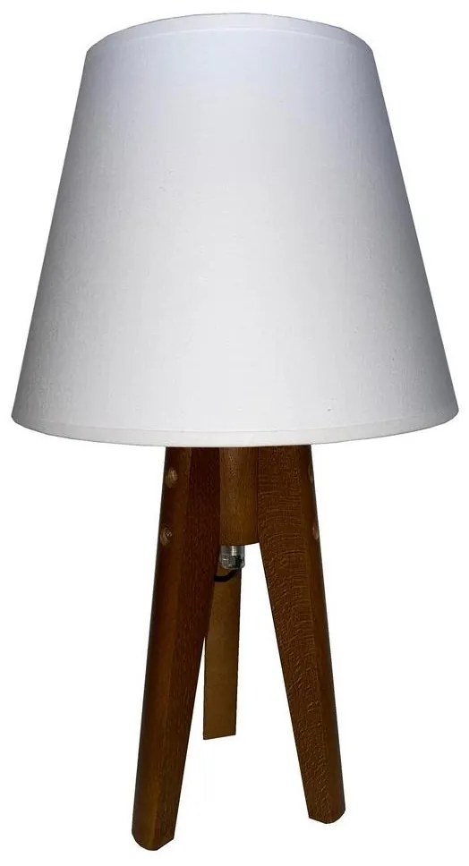 Venti Stolní lampa CONE 1xE27/60W/230V dub bílá VE0394