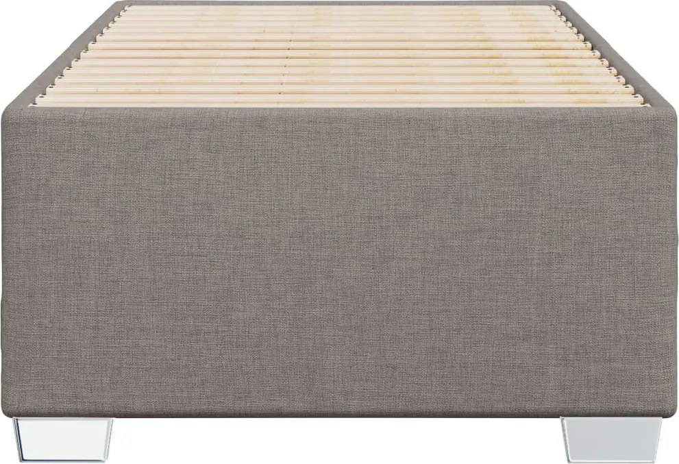 Rám postele bez matrací taupe 90x190 cm textil 3284440