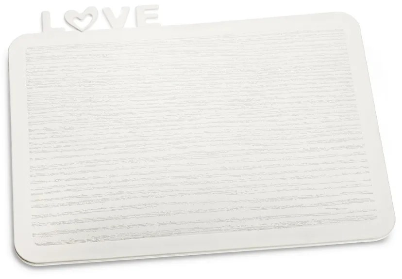 Kuchyňské prkénko Koziol Love bílé plastové 25x17,5 cm