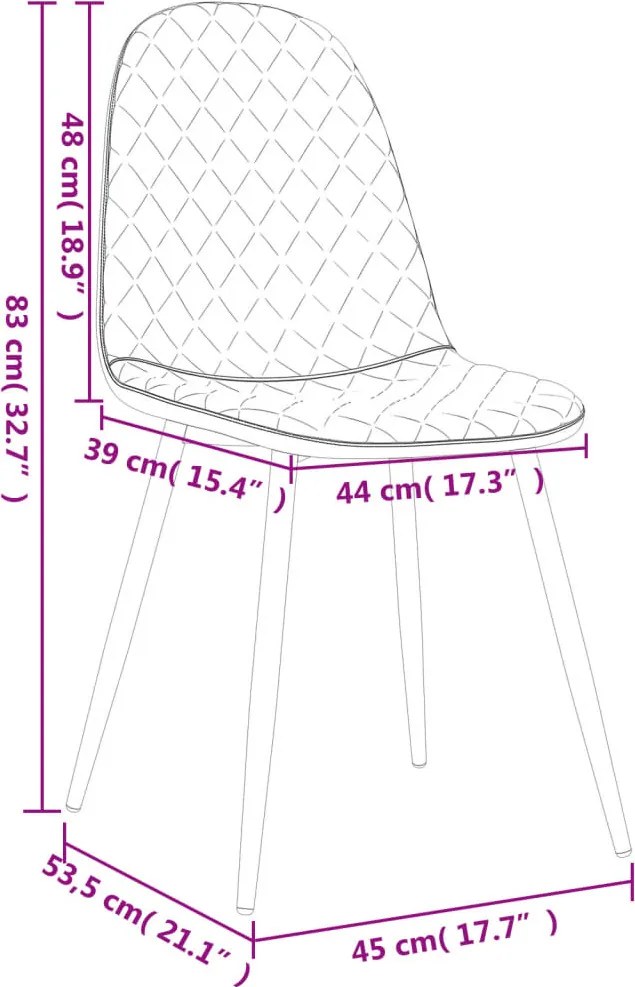 vidaXL Jídelní židle 2 ks samet [325670] Barva: Černá