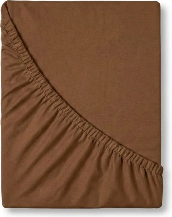 Kvalitex Jersey prostěradlo tmavě hnědé 200x200cm