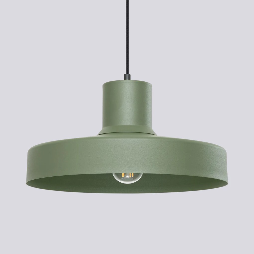 Sollux Lighting Závěsné svítidlo BILO olivově zelené