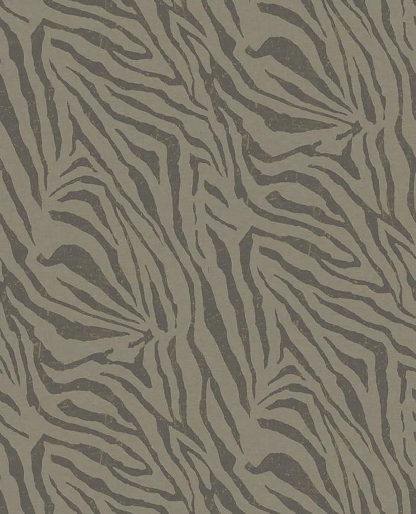 Eijffinger Vliesový tapetový panel Zebra Olive 300606, 140 x 280 cm, Skin, Eijffinger rozměry 1,4 x 2,8 m