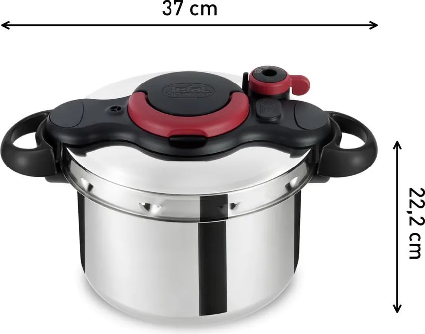 Tlakový nerezový hrnec 6 l Clipso Minut Easy P4620768 – Tefal