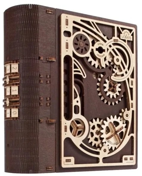 Ugears 3D dřevěné mechanické puzzle Kniha tajemství