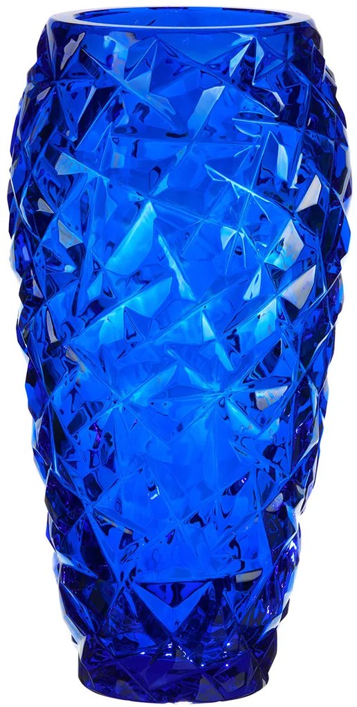 Váza Rock, barva modrá, výška 255 mm