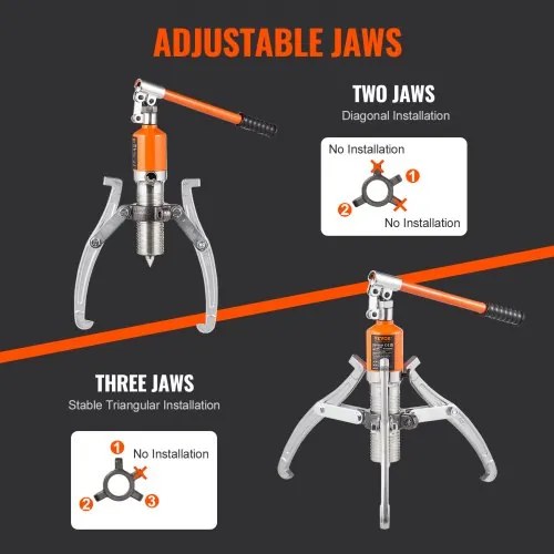 Hydraulický stahovák ozubených kol, oddělovač ložisek kol s maximální kapacitou