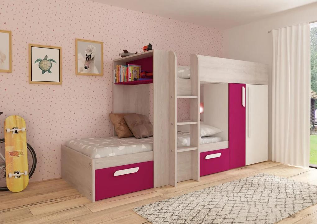 Aldo Patrová postel s prostorem růžová Bo1 - fuchsia limited