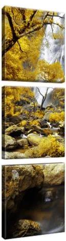 Obraz na plátně Nádherný podzimní vodopád 30x90cm 2483A_3V