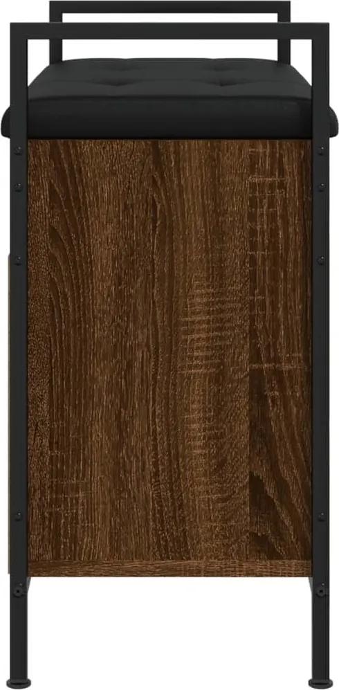 vidaXL Lavice s botníkem 65,5 x 32 x 57,5 cm kompozitní dřevo [835206] Barva: šedá sonoma