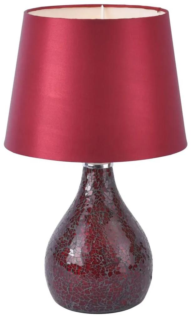LEUCHTEN DIRECT Stolní lampa, skleněné svítidlo ve tvaru vázy mozaika, červená LD 11245-14