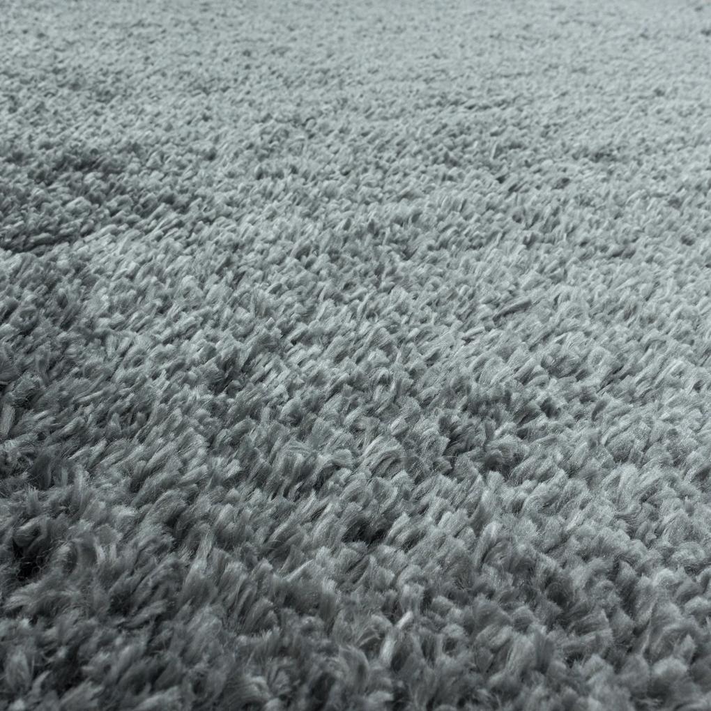 Ayyildiz Kusový koberec FLUFFY 3500, kulatý, Světlá Šedá Rozměr koberce: 120 cm KRUH