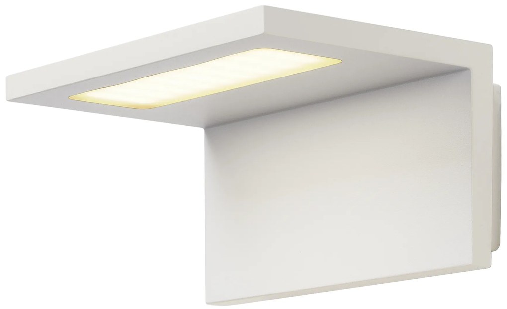 SLV 231351 Angolux Wall, venkovní nástěnné svítidlo, LED 6,8W 3000K, bílé, IP44
