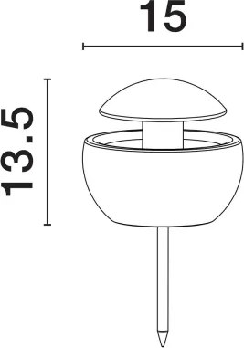 Zapichovací svítidlo NOVA LUCE MINOR G9 5W IP65 9186704 bez žárovky