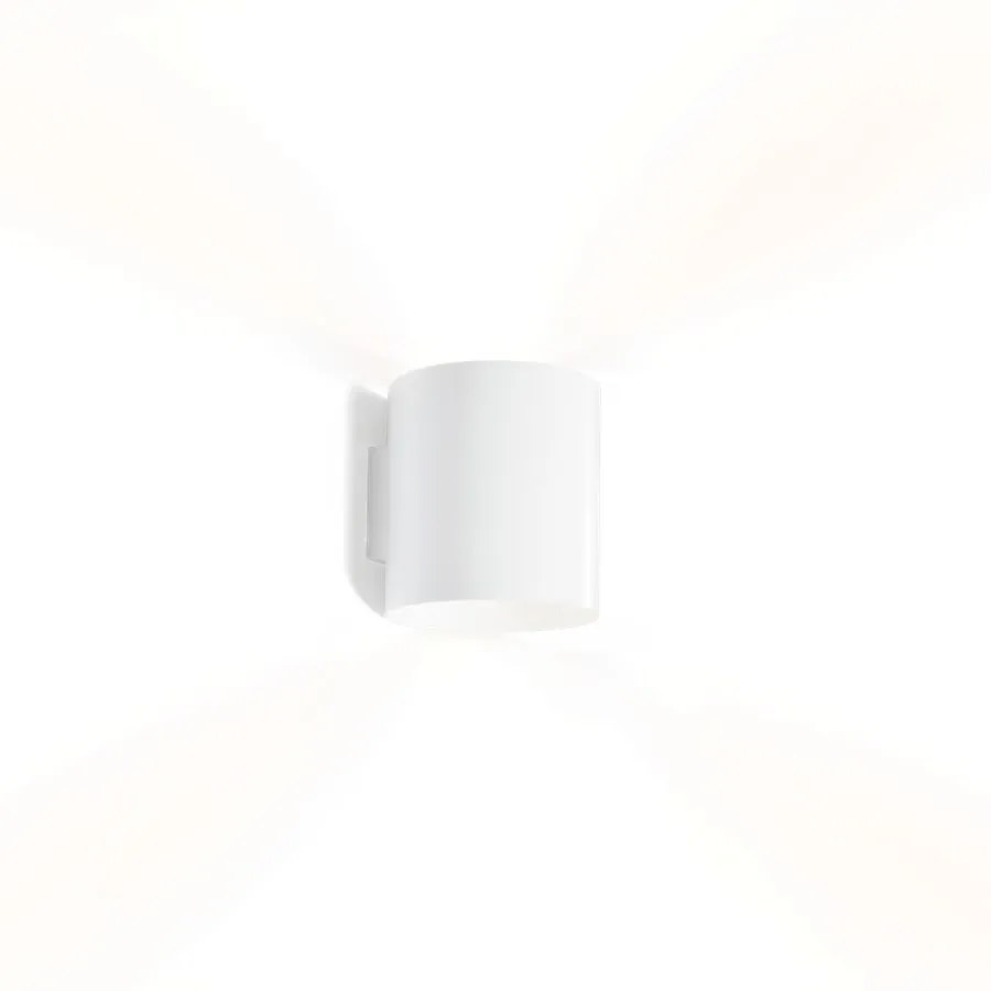 Wever Ducré 332248W2 Ray 3.0, bílé oválné nástěnné svítidlo, 2x3W LED 2700K, výška 16cm