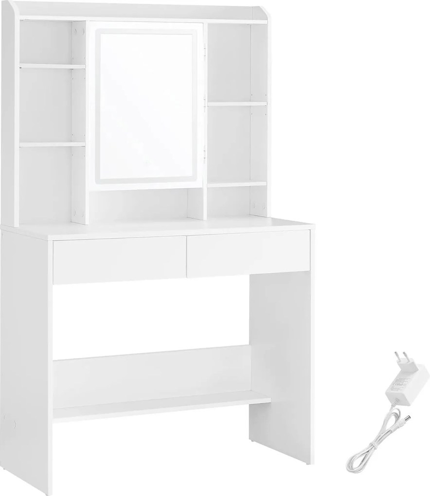 XXXLutz TOALETNÍ STOLEK, bílá, 90/40/144,7 cm Boxxx - 002543007139