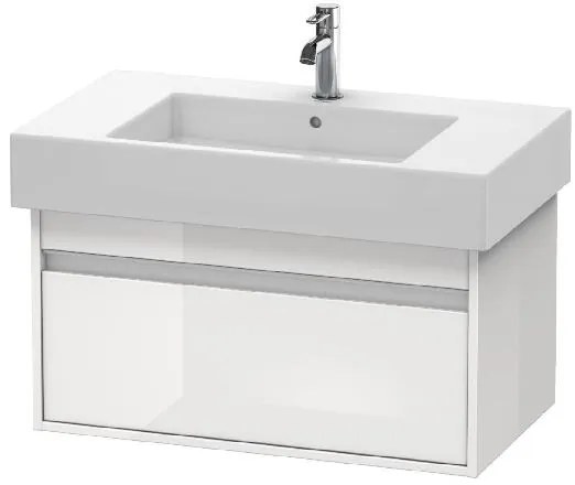 Duravit Ketho - Umyvadlová skříňka 41x80x46 cm, 1 zásuvka, lesklá bílá KT669002222