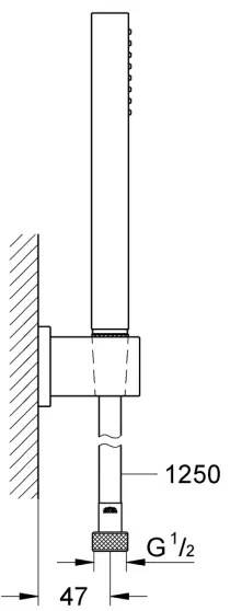 GROHE 27702000 - Sprchový set VITALIO START 100 1 proud 1250 mm lesklý chrom