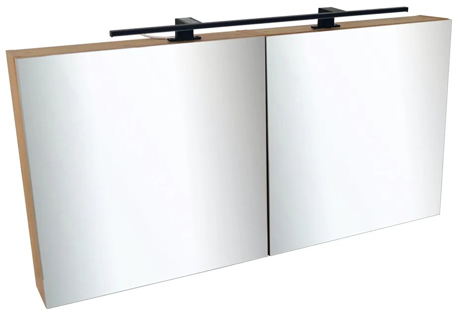 Comodo Zrcadlová skříňka Ideal OW 120 ZS LED-B s osvětlením Any LED 80 B, černá