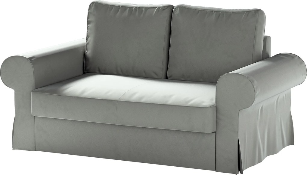 Potah na pohovku IKEA Backabro 2-místná, rozkládací barva šedá látka lesklé, sametová
