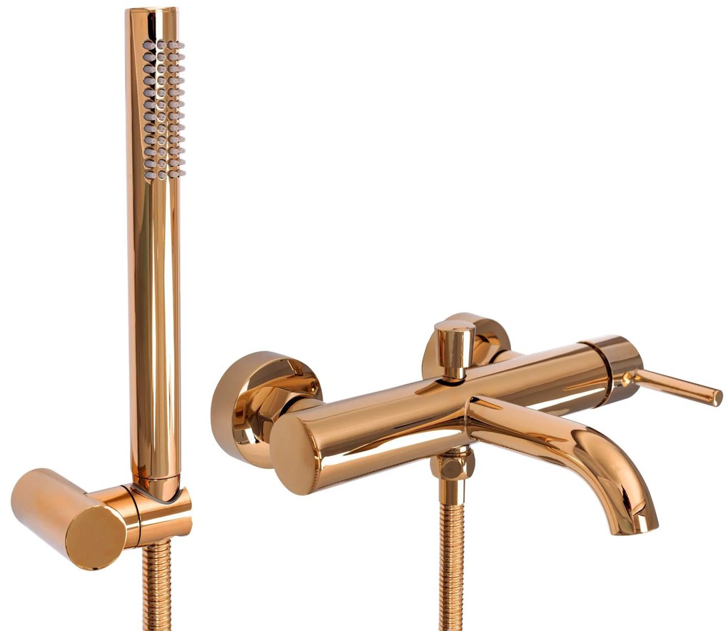 Rea Lungo - vanová baterie + set, růžová-zlatá, REA-B6695