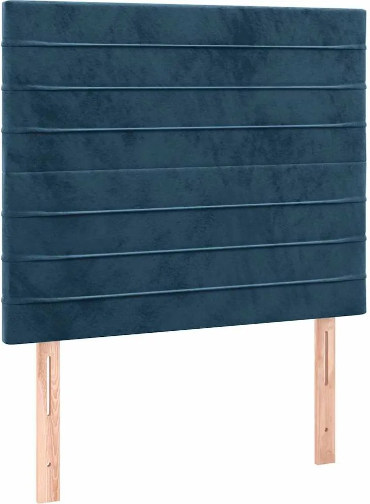 Box spring postel s matrací tmavě modrá 120 x 200 cm samet 3137897