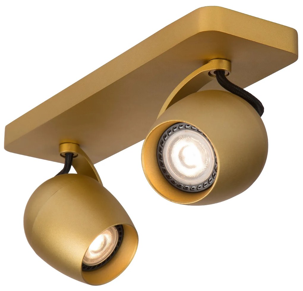 LUCIDE Stropní LED svítidlo Preston Gold 2x5W/2200K/3000K