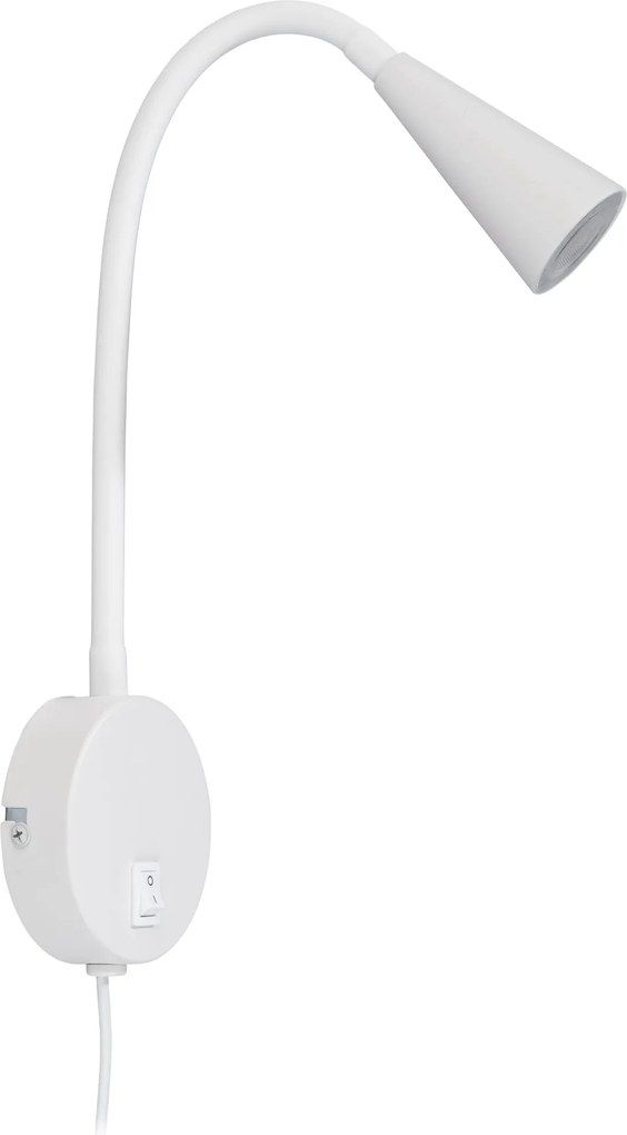 Livarno Home LED nástěnné svítidlo s flexibilním kovovým krkem (bílá)