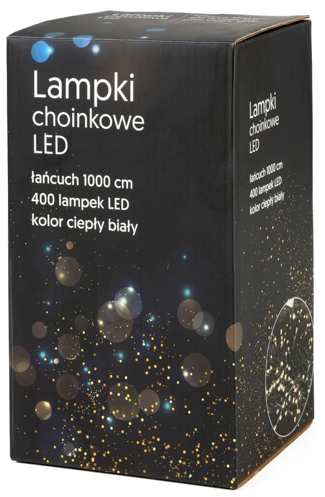 VÁNOČNÍ SVĚTELKA INTERIÉROVÁ 1000CM/400LED TEPLÁ BÍLÁ