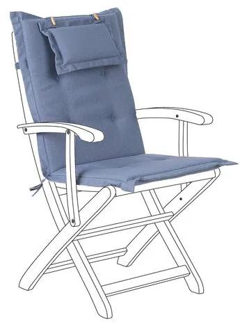 Modrý sedák na židli MAUI