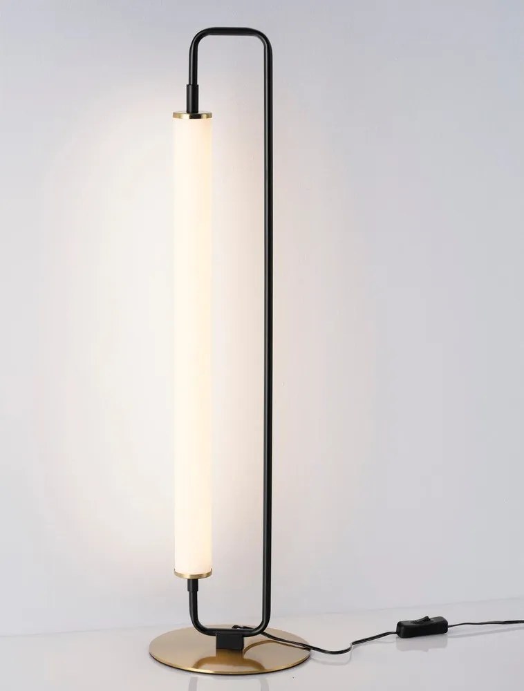 Bílá/matně černá kovová LED stolní lampa (výška 68 cm) Wetro – Nova Luce