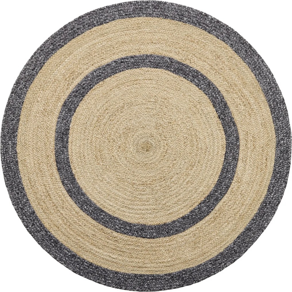 Diamond Carpets India, Ručně vázaný kusový koberec Nora J-48 Natural kruh, 180x180 (průměr) kruh, béžová, chodba / předsíň