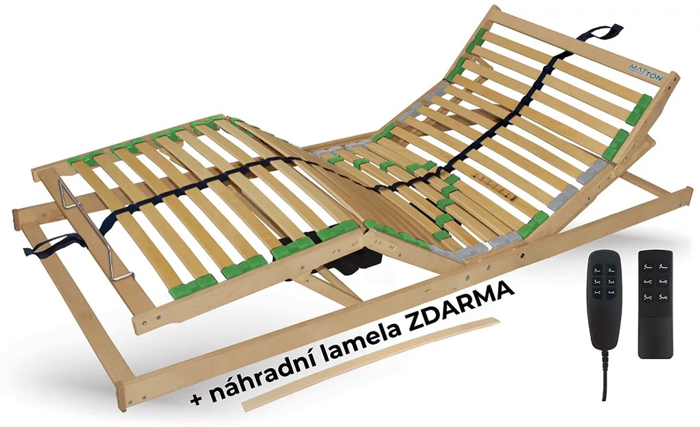 Lamelový rošt BEDTON DUOTON 28 MOT   110x205 elektrické motorové polohování cm