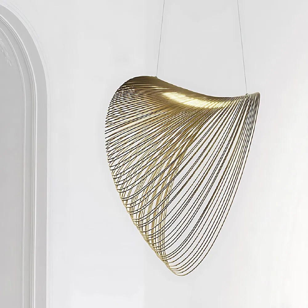 Toolight Závěsné dřevěné LED osvětlení D89 LHJ055-1CP